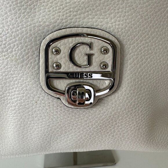 Guess | Bags | Nwt Guess Large Shopper Tote Bag White B27 | Poshmark